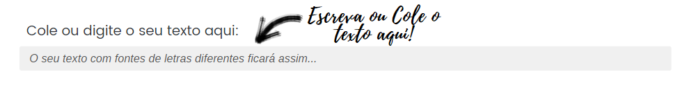 Letras Diferentes | Resetei